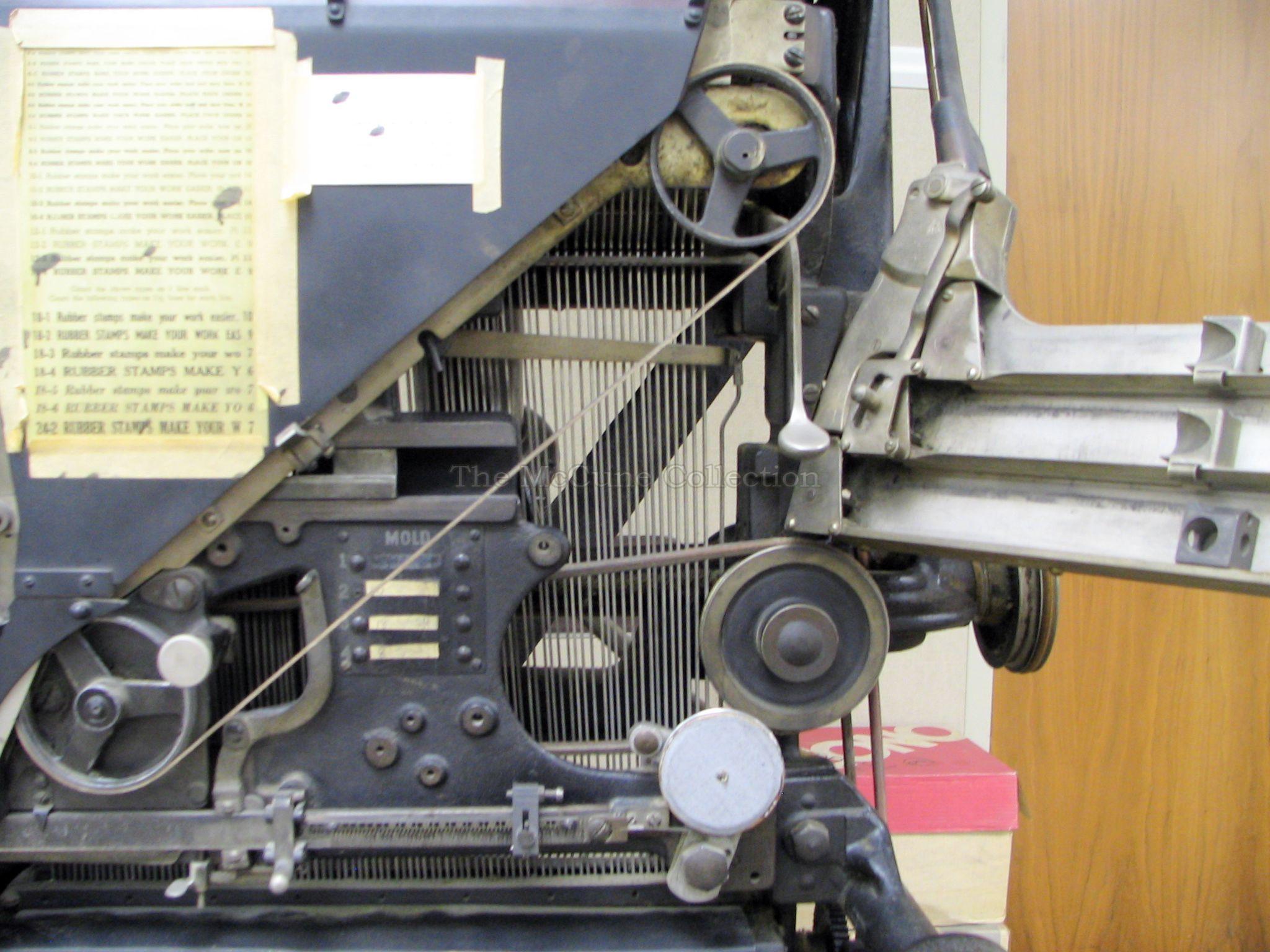 Linotype Model 8 • The McCune Collection
